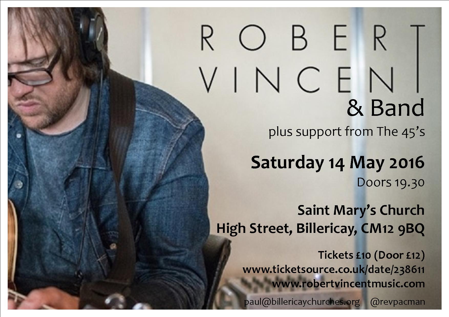 Live at St Mary’s: Robert Vincent & Band – revPACman