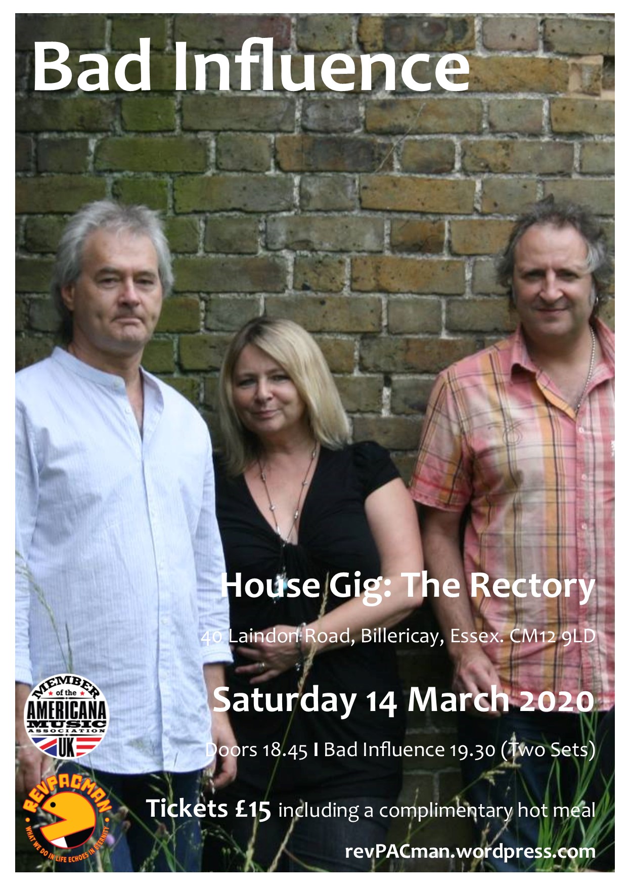 House Gig: Bad Influence – Cancelled – revPACman