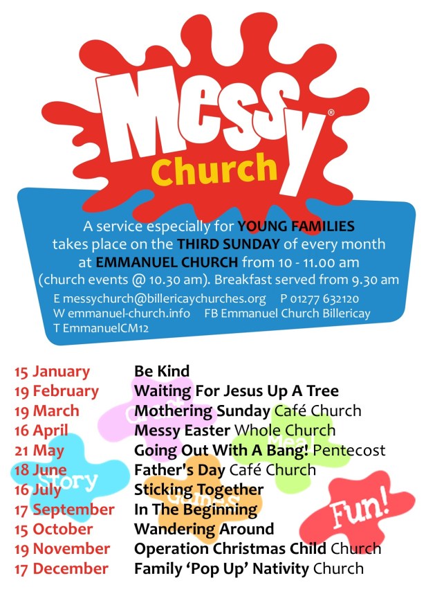 Messy Church at Emmanuel – revPACman