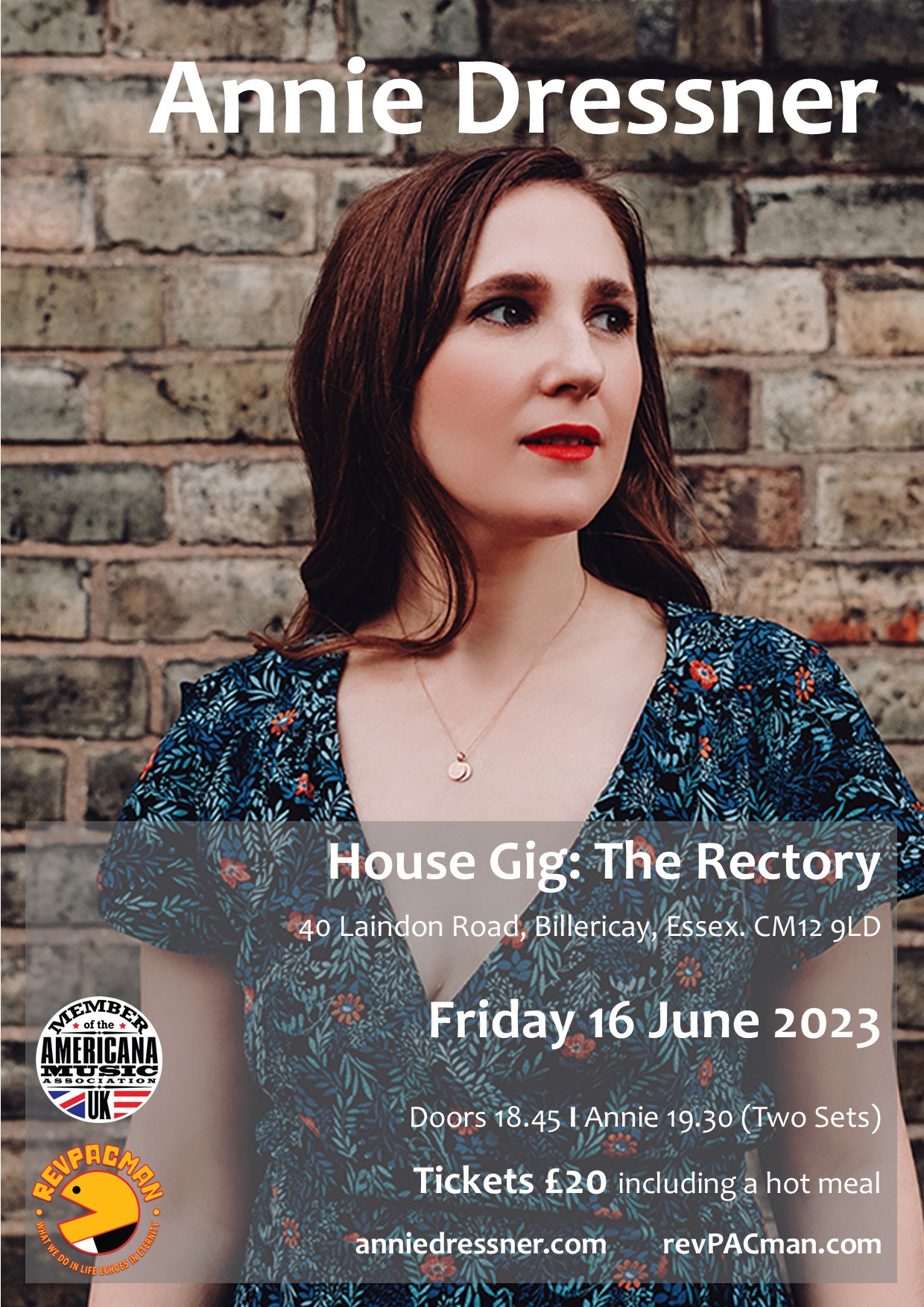 House Gig: Annie Dressner – POSTPONED – revPACman